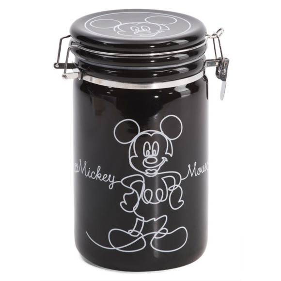 Disney | Kitchen | Disney Mickey Linear Hinge Jar Black | Poshmark